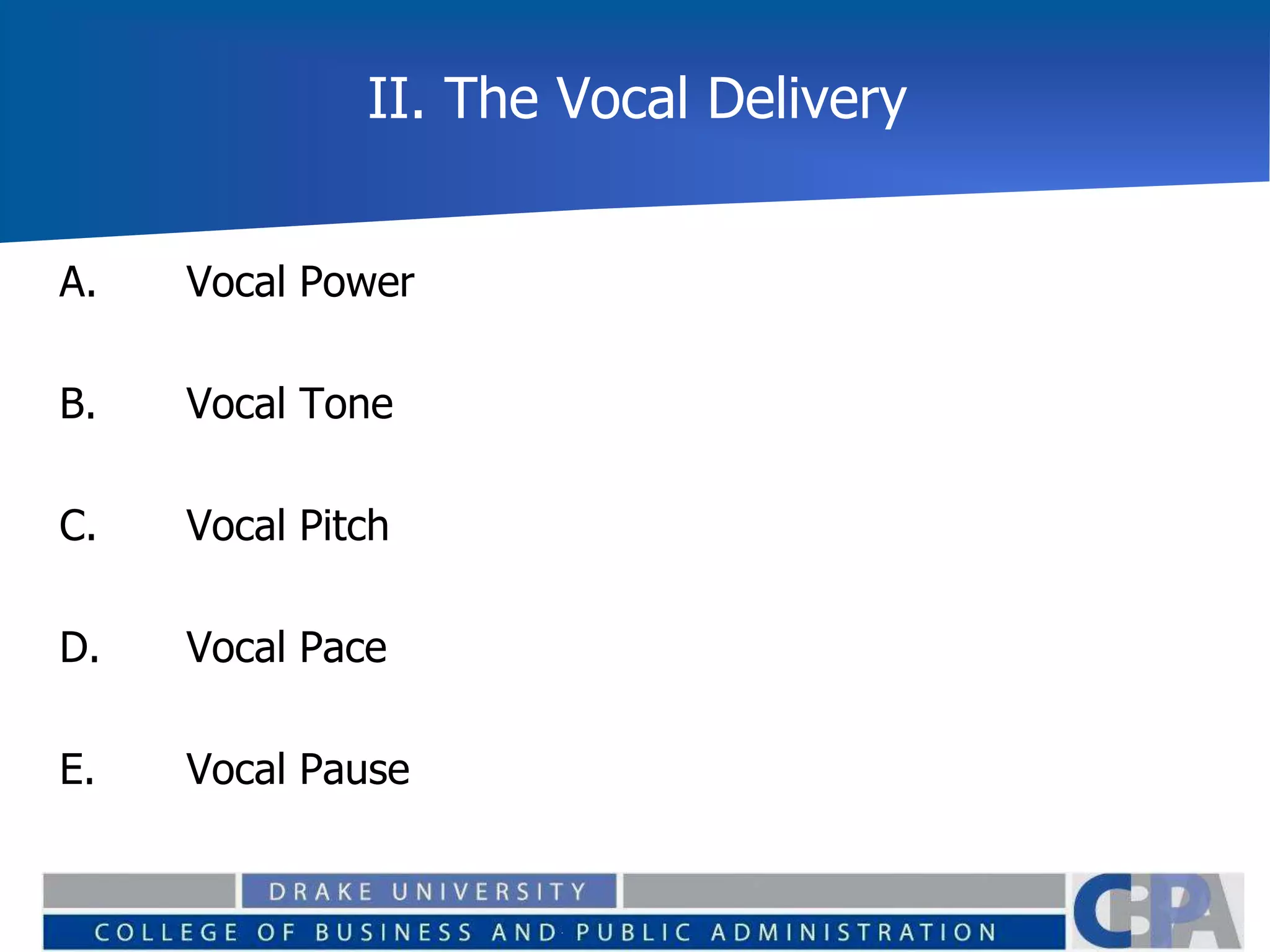 Visual, Voice, & Verbal | PPTX