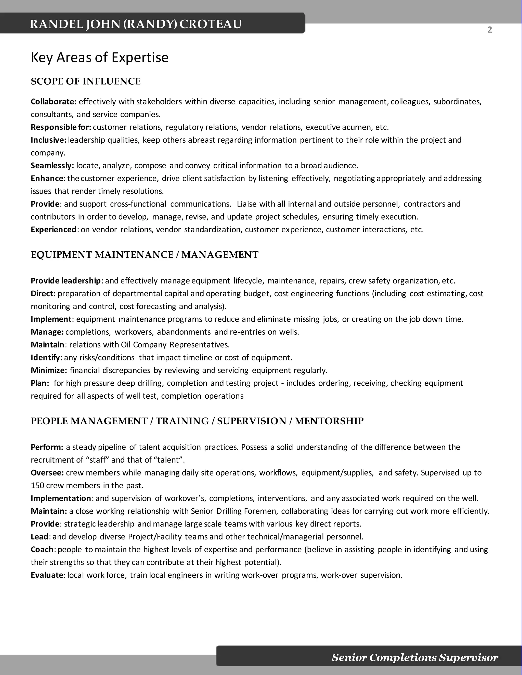 Randel j. croteau resume - ats | DOCX