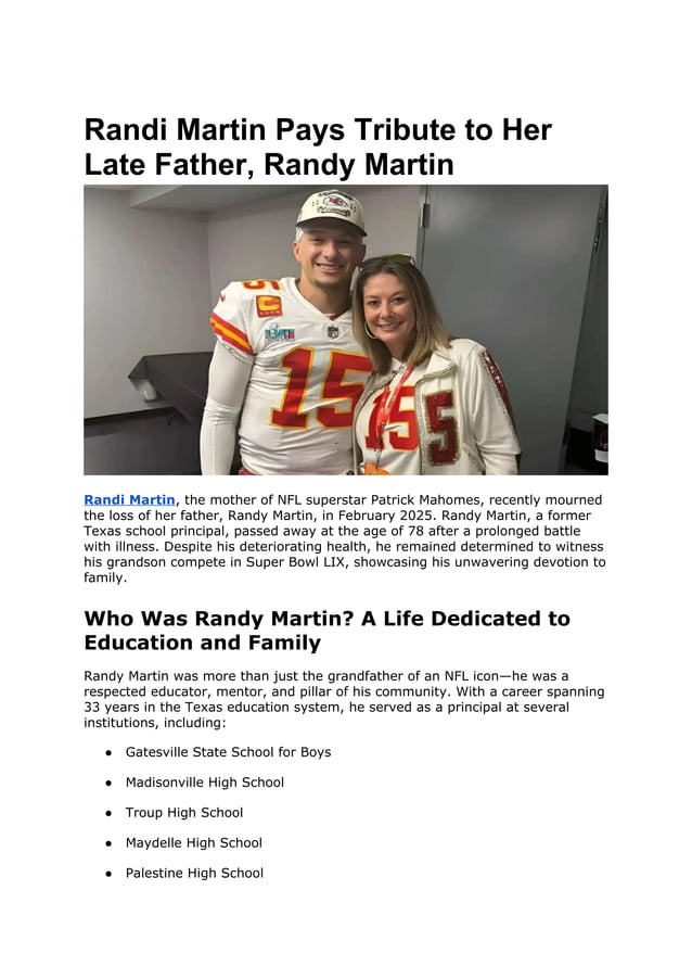 Randi Martin Pays Tribute to Her Late Father, Randy Martin.docx