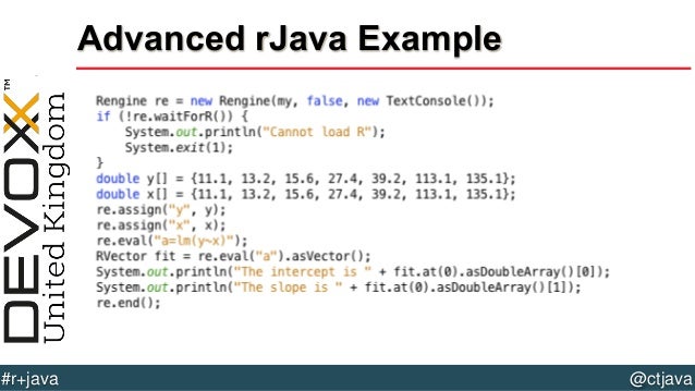 Combining R With Java For Data Analysis (Devoxx UK 2015 Session)
