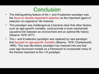 r and k selection | PPT