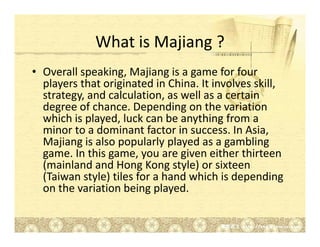 Majiang Civilization | PPT