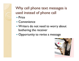 Cellphone Messaging in Japanese Culture | PPT