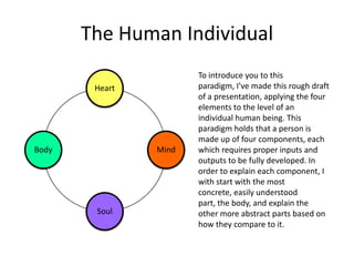 Individual | PPTX | Healthy Cooking and Eating | Food & Drink