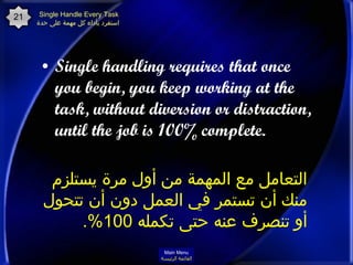 ابدأ بالأهم ولو كان صعبا | PPT