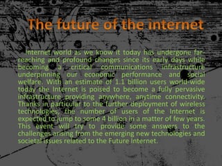 The future of the internet | PPT