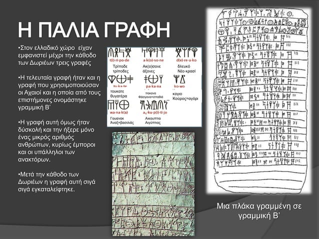 η γραφη των αρχαιων ελληνων | PPSX