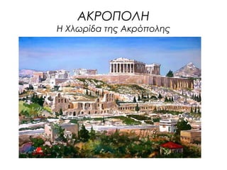 Η χλωρίδα στην Περιοχή της Ακρόπλης | PPT