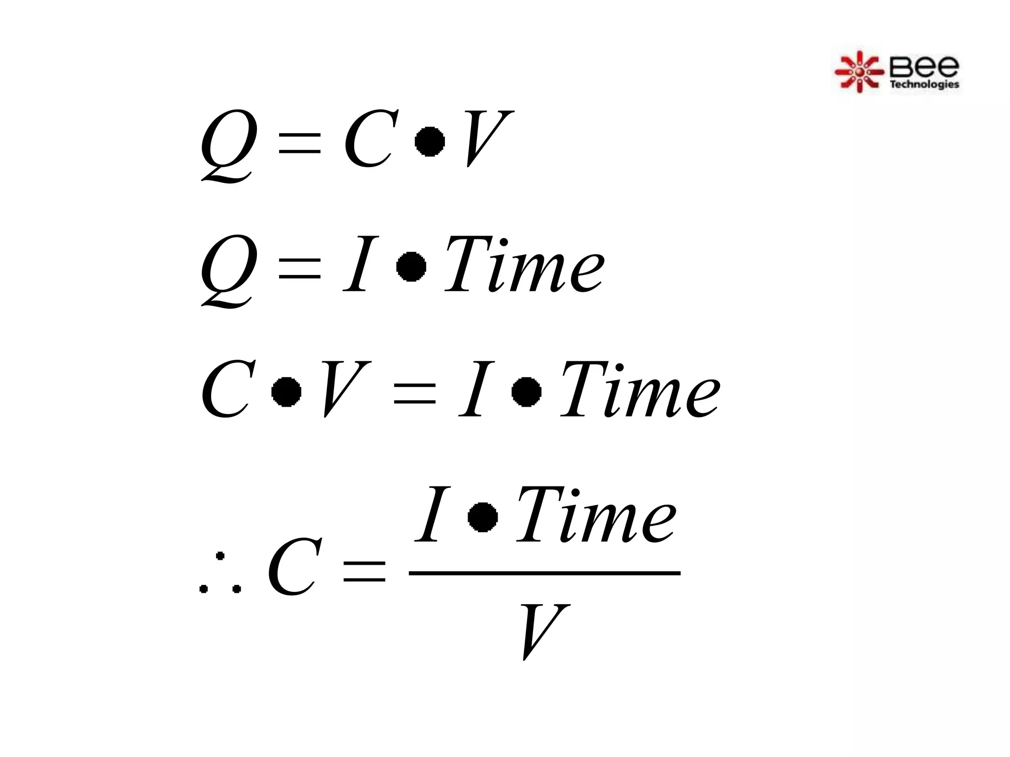 数式メモ(Q=CV) | PPTX