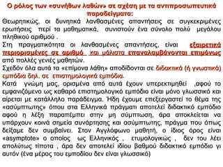 πλατάρος γιάννης. «το αντιπαράδειγμα ως θεραπεία λαθών στα μαθηματικά ...