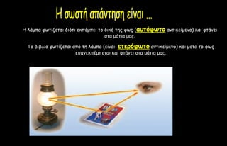 φυση και διαδοση του φωτος | PPS
