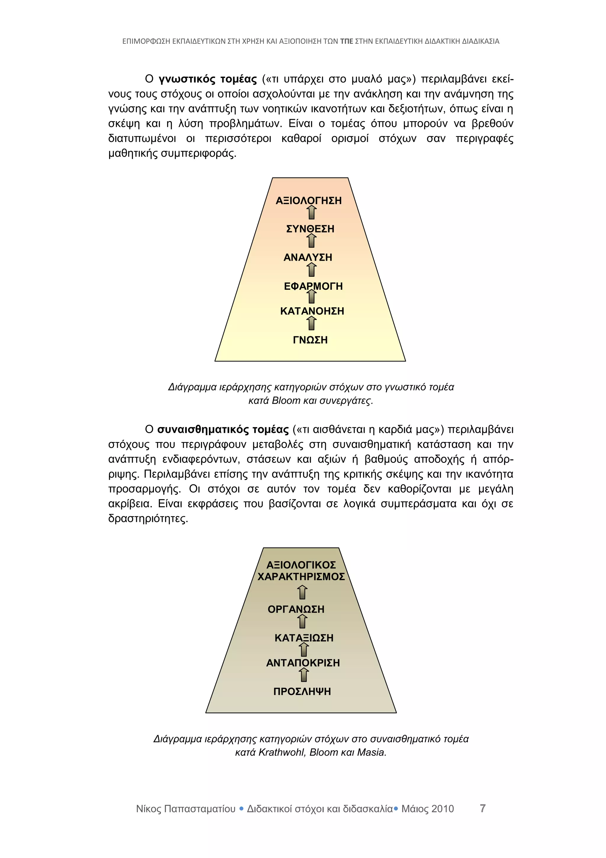 Διδακτικοί στόχοι & διδασκαλία | PDF