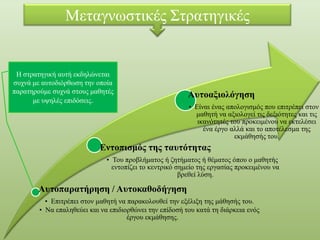 από τις στρατηγικές μάθησης στις στρατηγικές διδασκαλίας | PPTX