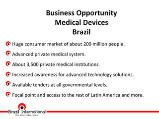 Medical Device - ANVISA regulation in Brazil | PPT