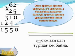 сэдэв хоёр оронтой тоог хоёр цахим хичээл | PPTX