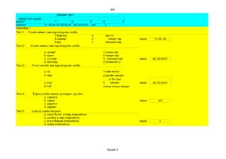 цахим тест эрдэнэцэцэг | PPT