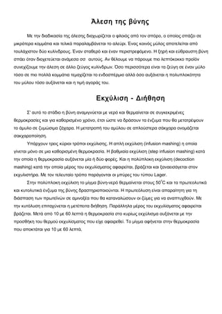 στάδια παραγωγής της μπύρας | DOC