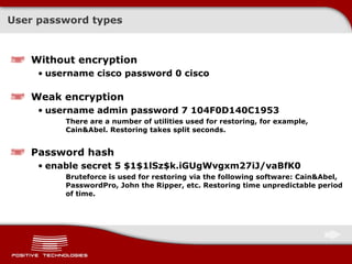 Positive Hack Days. Pavlov. Network Infrastructure Security Assessment ...