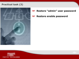 Positive Hack Days. Pavlov. Network Infrastructure Security Assessment | PPT