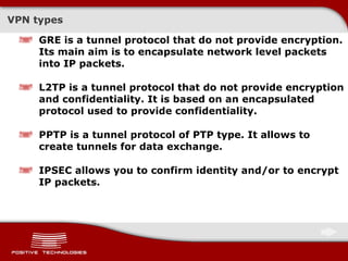 Positive Hack Days. Pavlov. Network Infrastructure Security Assessment ...