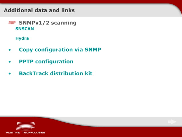 Positive Hack Days. Pavlov. Network Infrastructure Security Assessment | PPT