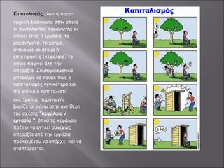 "O καπιταλισμός" Εργασία στο μάθημα της Ιστορίας. Υπεύθυνη καθηγήτρια ...