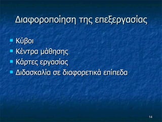διαφοροποιημενη διδασκαλια | PPT