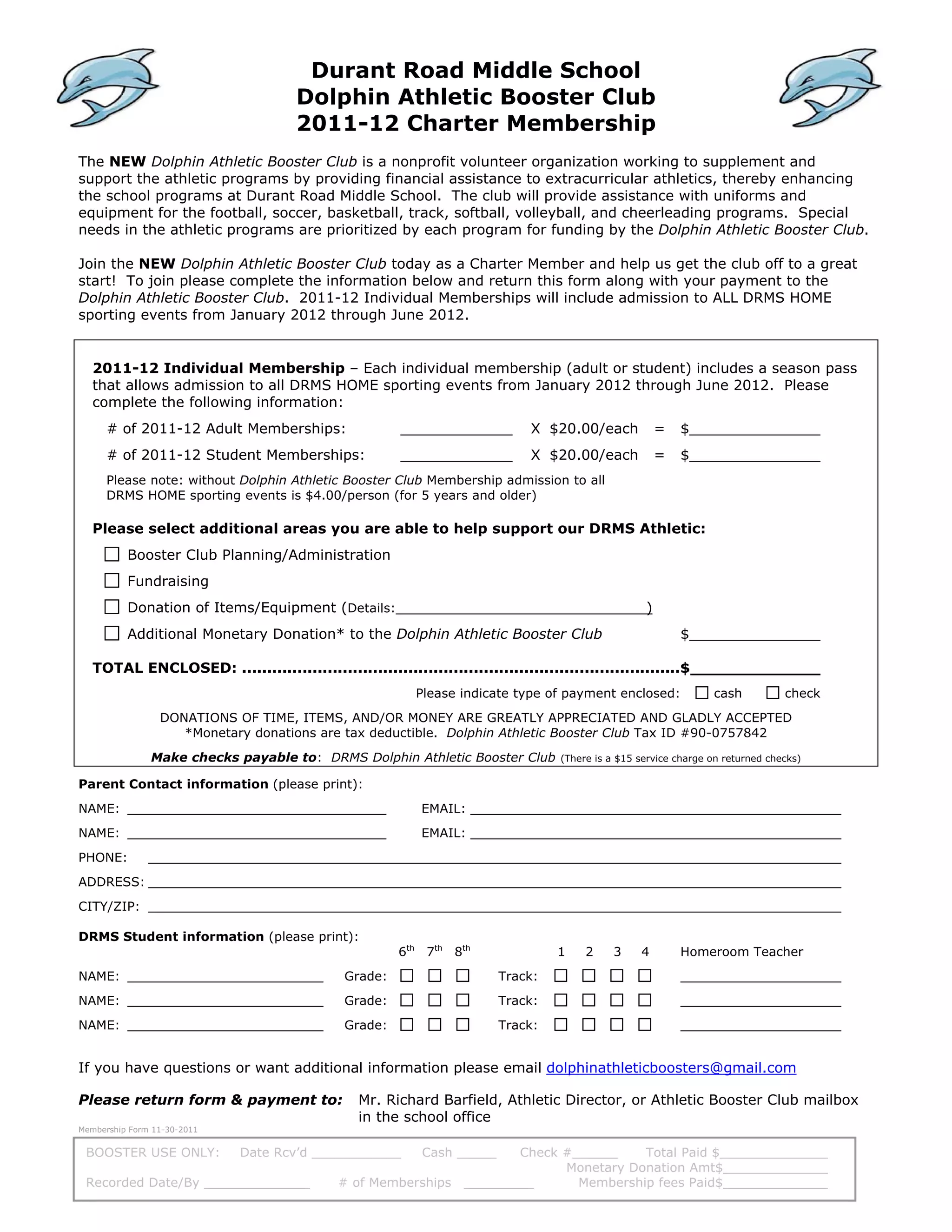 Booster Club Flyer | PDF