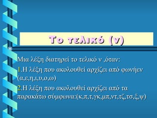 τα μερη του λογου | PPT