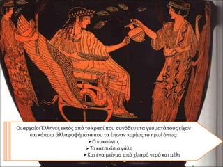 Η ΔΙΑΤΡΟΦΗ ΣΤΗΝ ΑΡΧΑΙΑ ΕΛΛΑΔΑ. ΕΡΓΑΣΙΑ ΜΑΘΗΤΩΝ ΣΤΟ ΜΑΘΗΜΑ ΤΩΝ ΑΡΧΑΙΩΝ ...