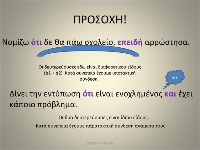ΝΕΟΕΛΛΗΝΙΚΗ ΓΛΩΣΣΑ Γ΄ΓΥΜΝΑΣΙΟΥ-ΘΕΩΡΙΑ ΖΑΡΚΟΓΙΑΝΝΗ ΕΥΑ | PPT