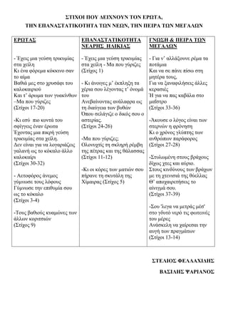 η μαρινα των βραχων | DOCX