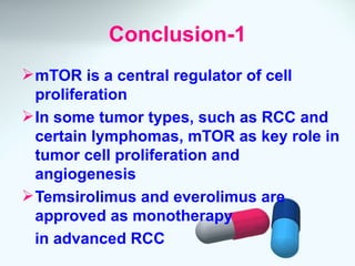mTOR inhibitor in cancer | PPT