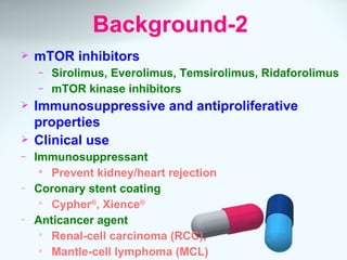 mTOR inhibitor in cancer | PPT