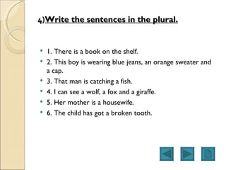 методическое пособие "Plurals" | PPT