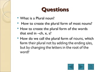 методическое пособие "Plurals" | PPT