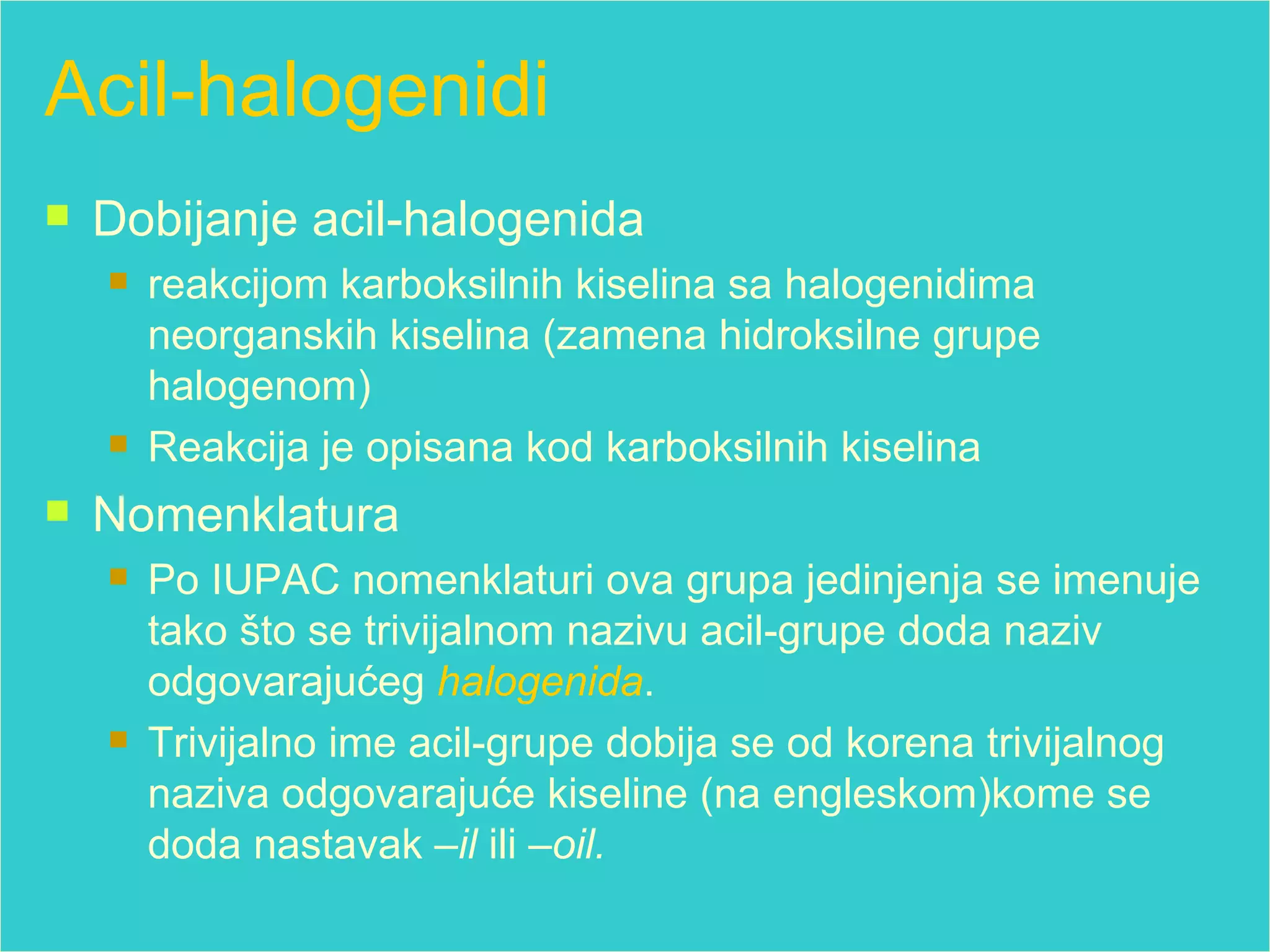 Hemija - Karboksilne kiseline - Aneta Kostić | PPT