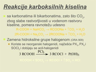 Hemija - Karboksilne kiseline - Aneta Kostić | PPT