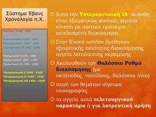 προϊστορική αρχαιολογία μινωική κεραμική | PPT