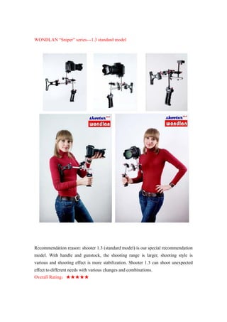 Wondlan Sniper 1.0 DSLR Support System & User Manual | PDF