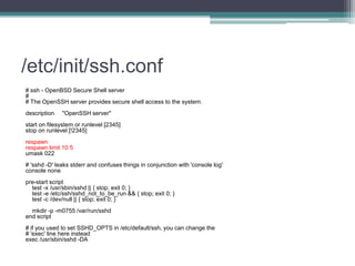 initとプロセス再起動 | PPTX