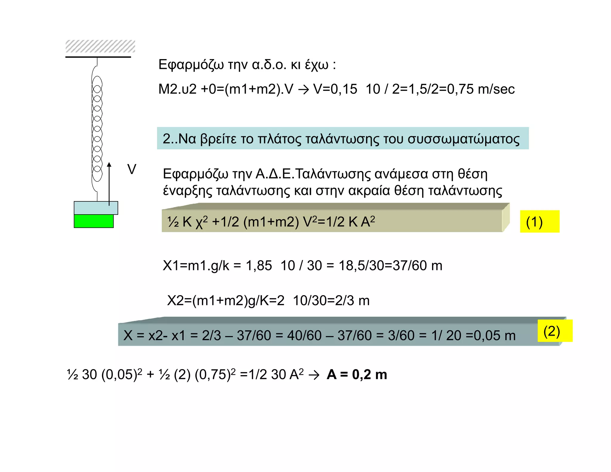 πλαστικη κρουση και υπολογισμος θερμοτητας | PDF