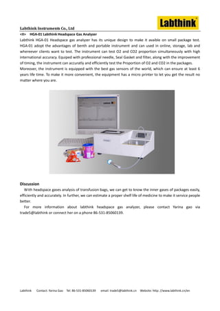 Residual Oxygen Analysis in Transfusion Bags | PDF | Blood Disorders | Diseases and Conditions