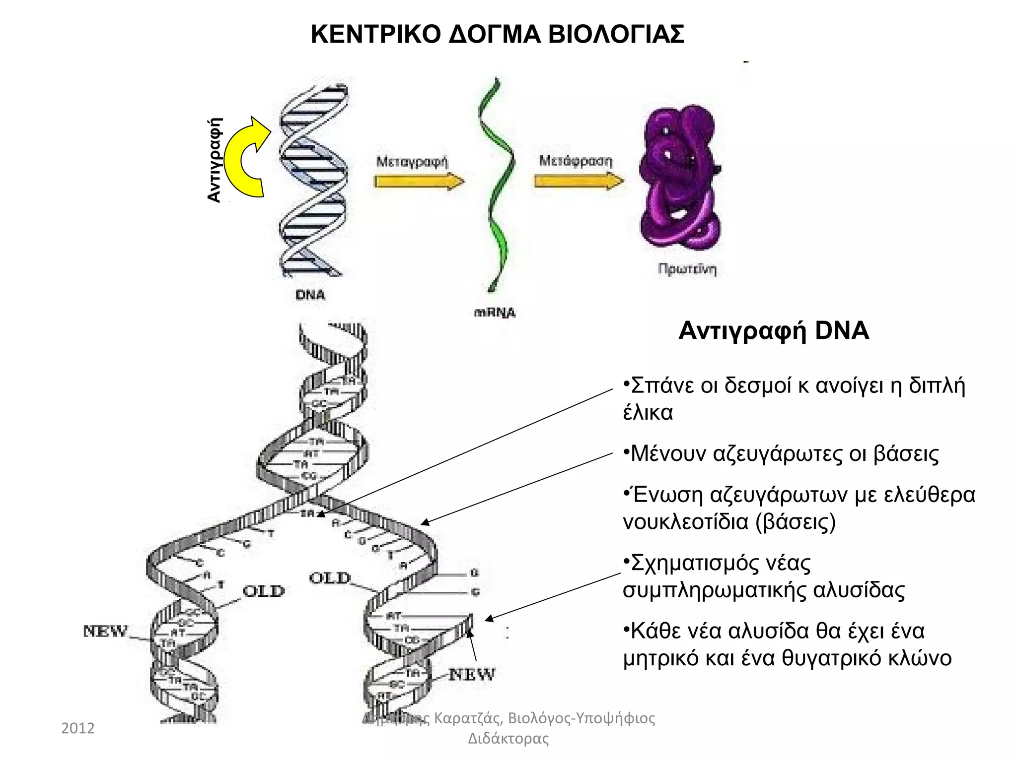 Μάθημα: Βιολογία. Γ' Γυμνασίου-Σημειώσεις σχολικού βιβλίου | PPT