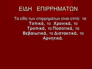 Επιρρήματα | PPT