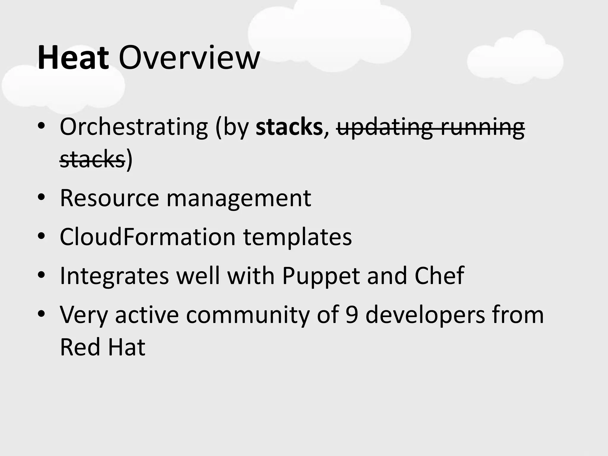 OpenStack Heat slides | PDF | Cloud Computing | Internet