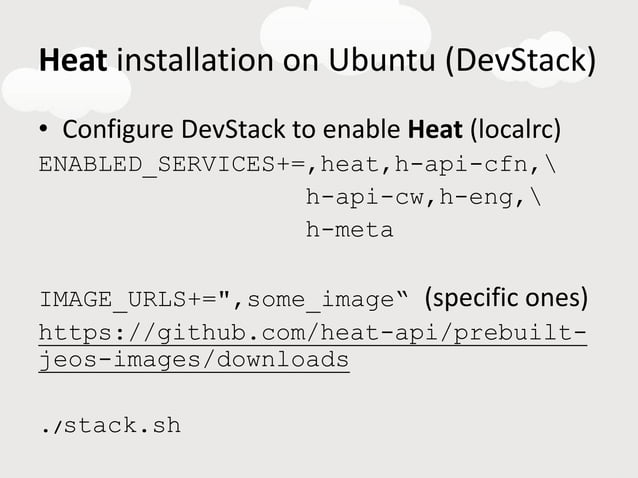 OpenStack Heat slides | PDF | Cloud Computing | Internet