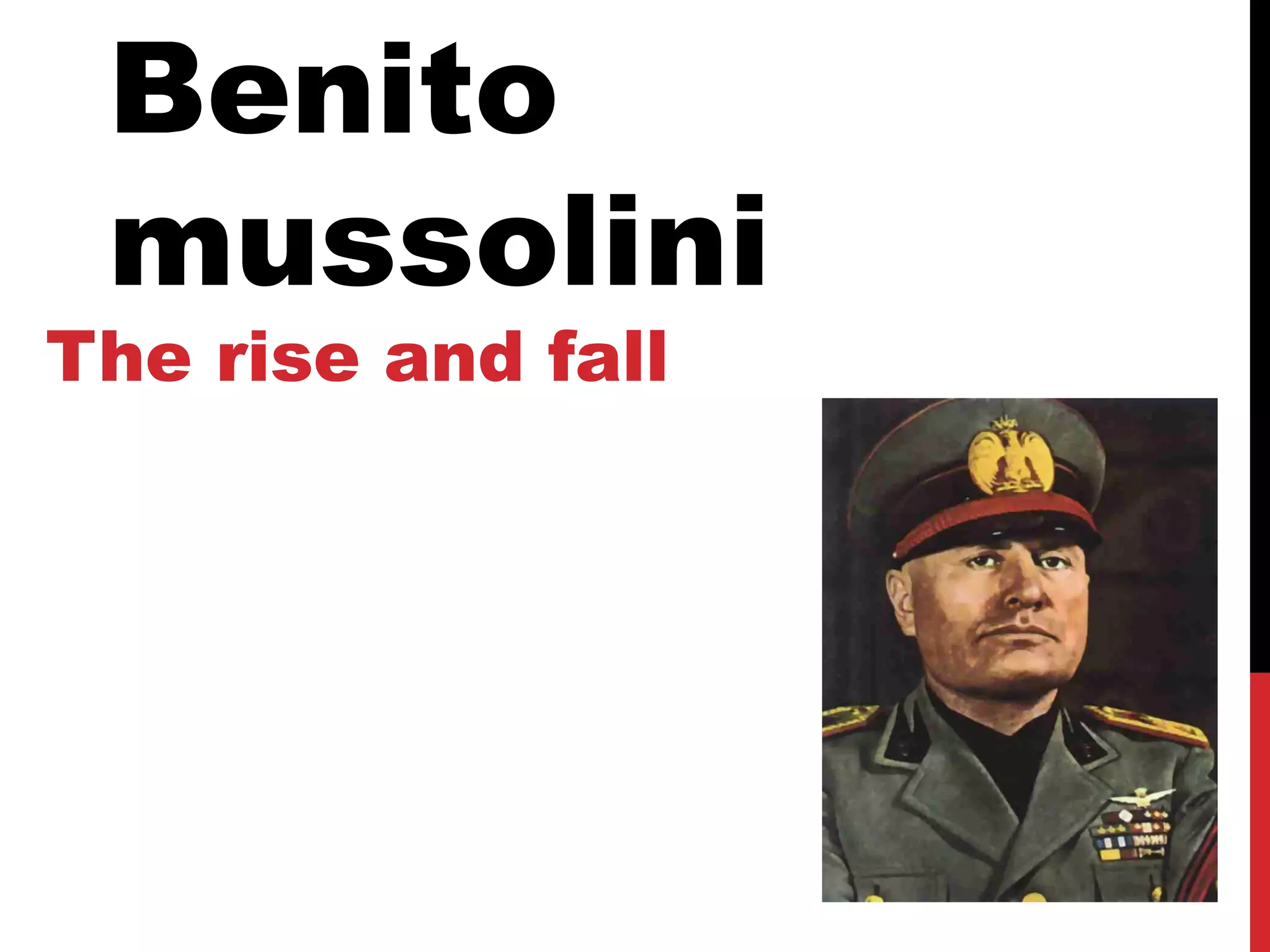 Benito Mussolini | PPT