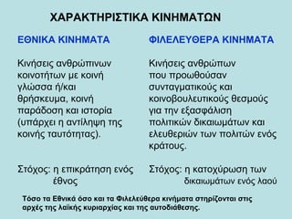 εθνικά και φιλελεύθερα κινήματα | PPT