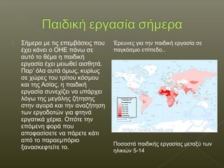 H εκμετάλλευση της παιδικής εργασίας | PPT